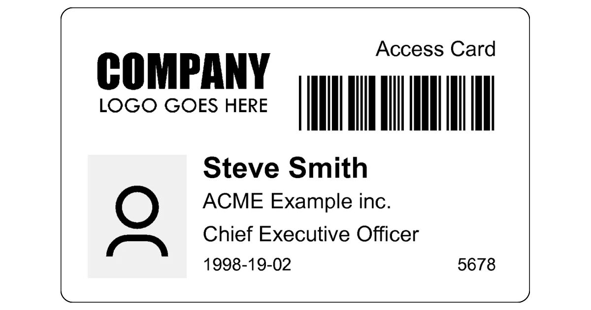 Basic Series with all premium element onto the front | ID card template ...