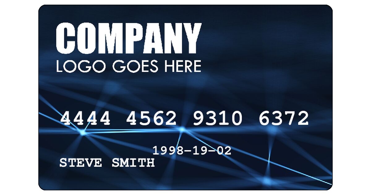 Template for fidelity card and employee ID with background image | ID Card Template | IDpack Cloud