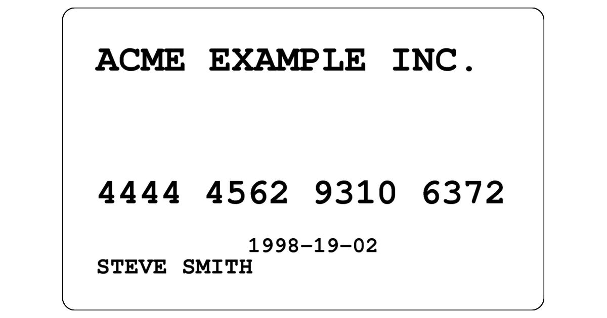 Template for fidelity card and employee ID with pre-printed cards | ID ...