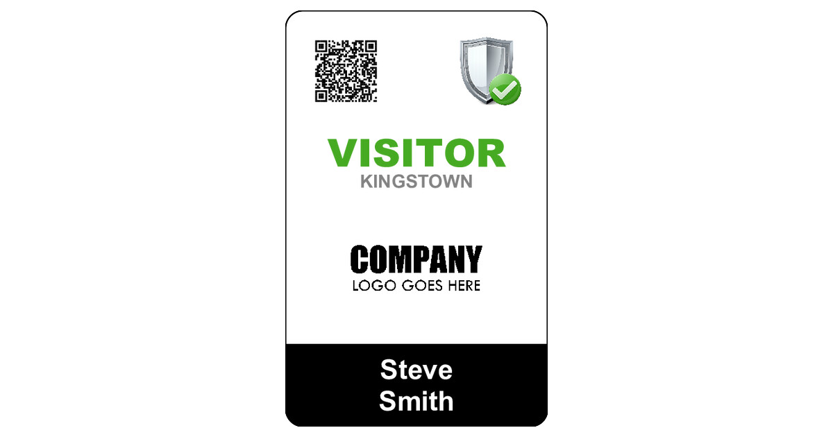 Visitor Series 06 | Browse Our Badge Templates | IDpack