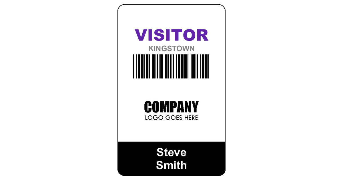 Visitor Series 07 | Browse Our Badge Templates | IDpack