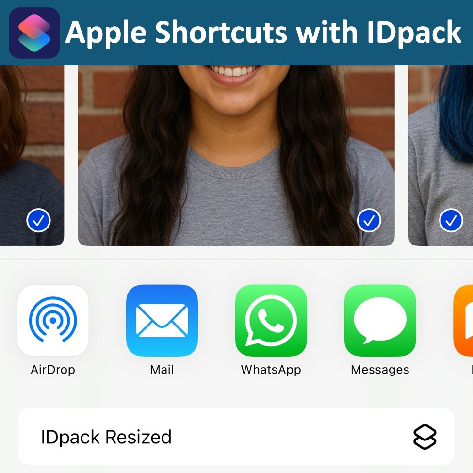 How to Resize Photos for IDpack Import Using Apple Shortcuts