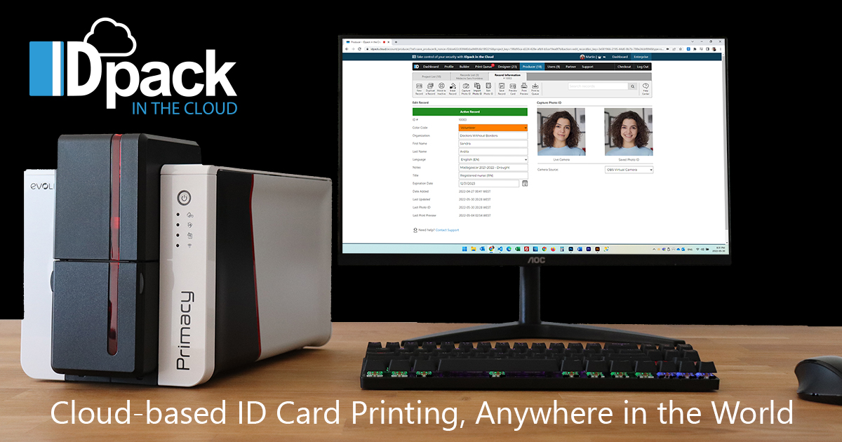 Cloud-based ID Card Printing - IDpack in the Cloud
